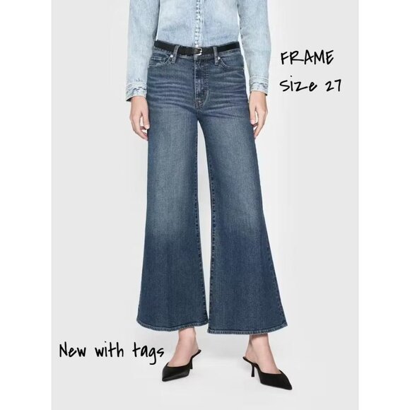 Frame Denim | Jeans | Frame Le Palazzo Crop Jeans In Kinmount Stretch ...